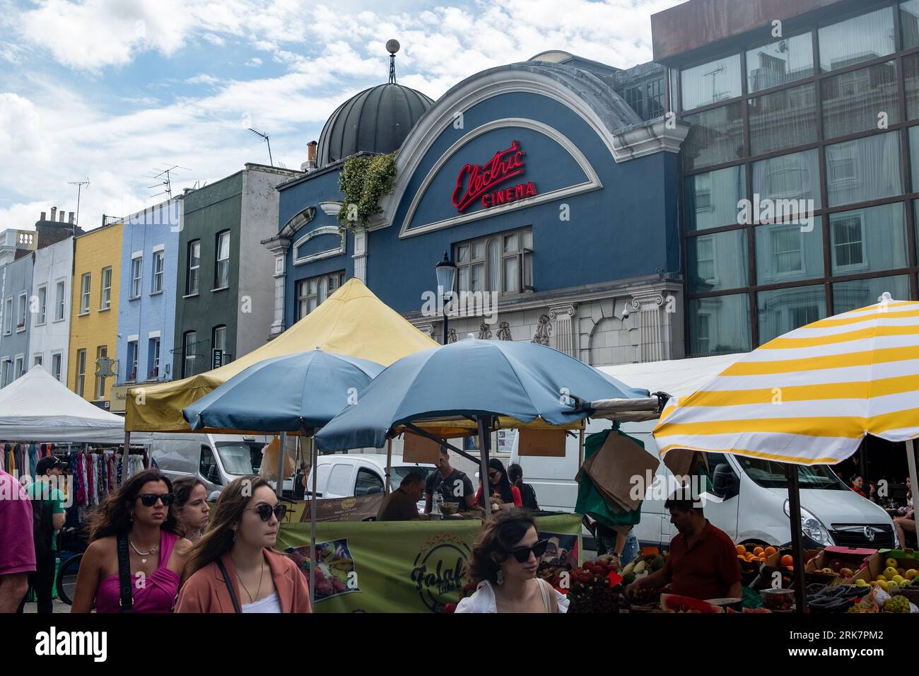 LONDON- JULY 10, 2023: Electric Cinema exterior and logo, a famous ...