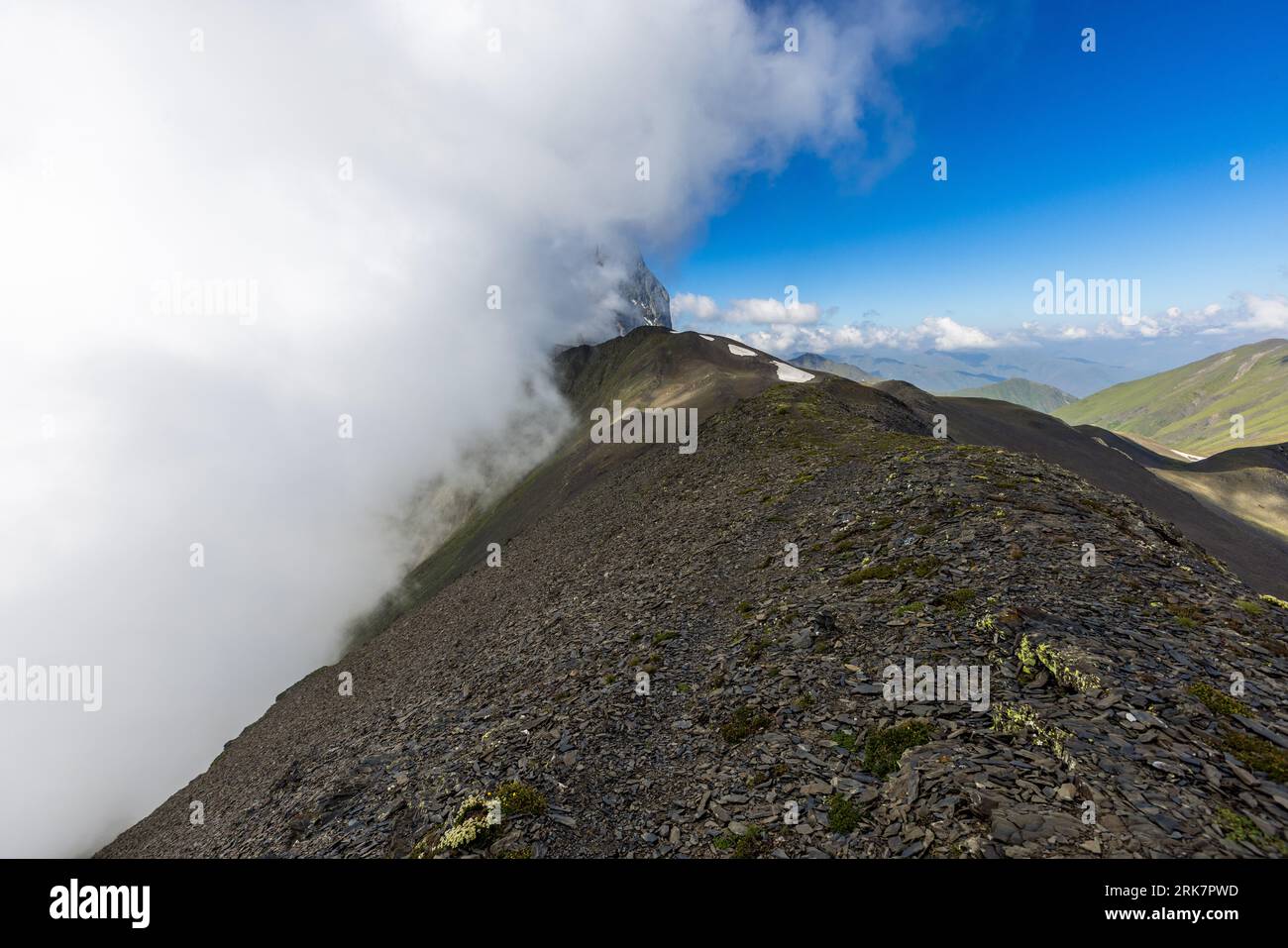Dusheti, Georgia. Hike over the Chaukhi Pass Stock Photo - Alamy