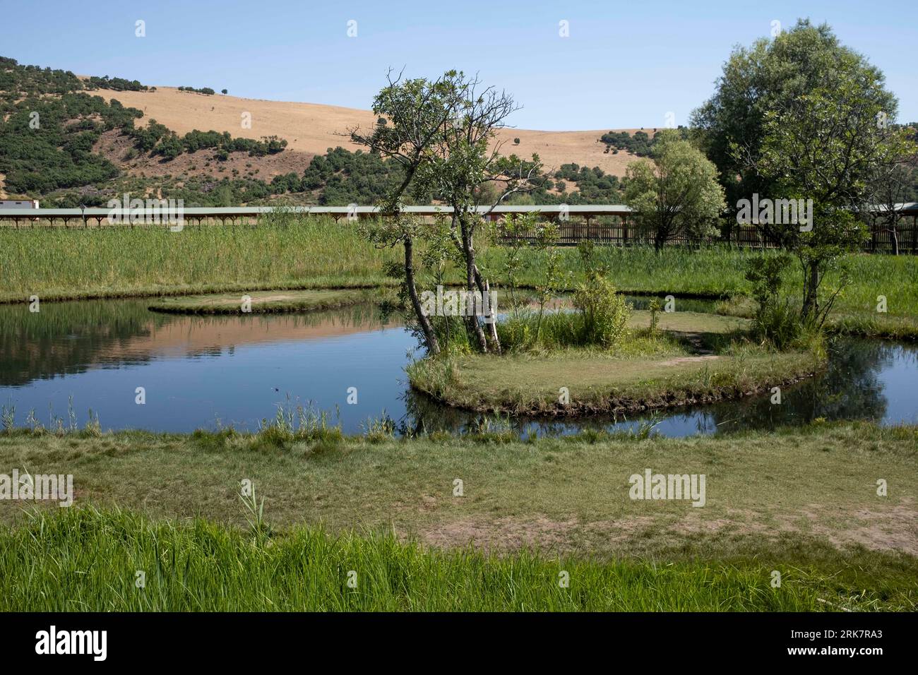 View of the floating Islands covering an area of 38,400 hectares ...