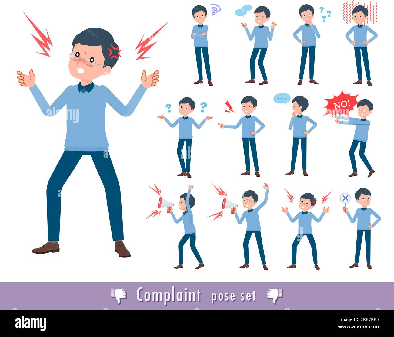 Expressing dissatisfaction Stock Vector Images - Alamy