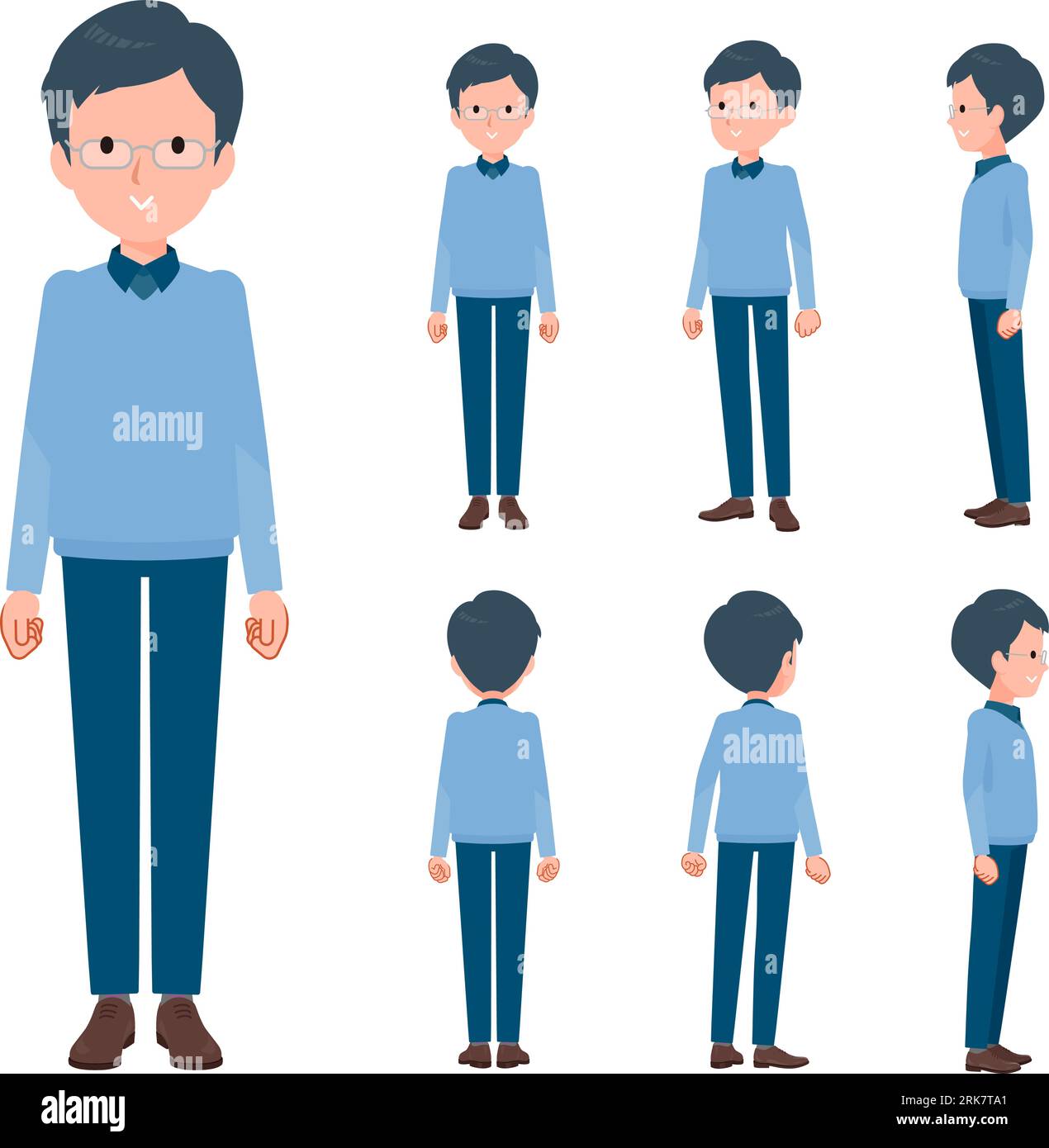 Side pose sideways Stock Vector Images - Alamy