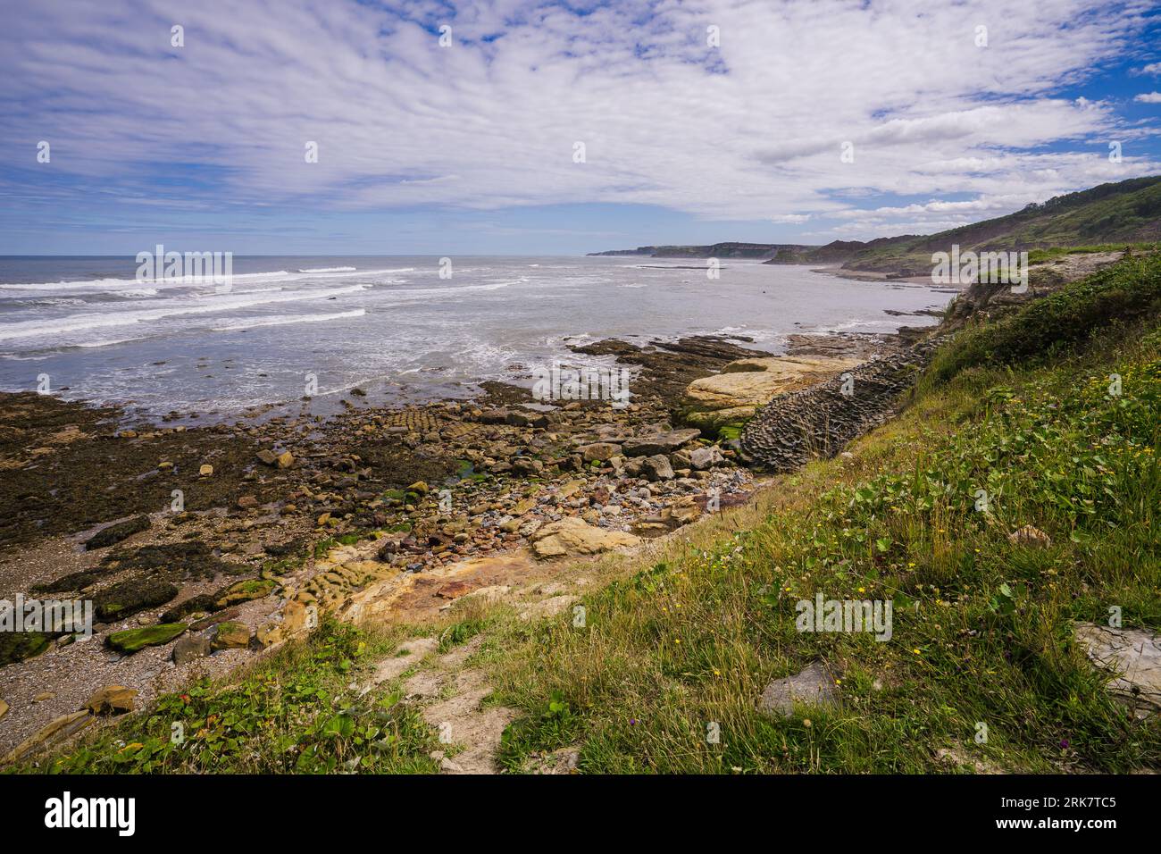 View of Cornelian Bay from the Northern end looking south towards Filey ...