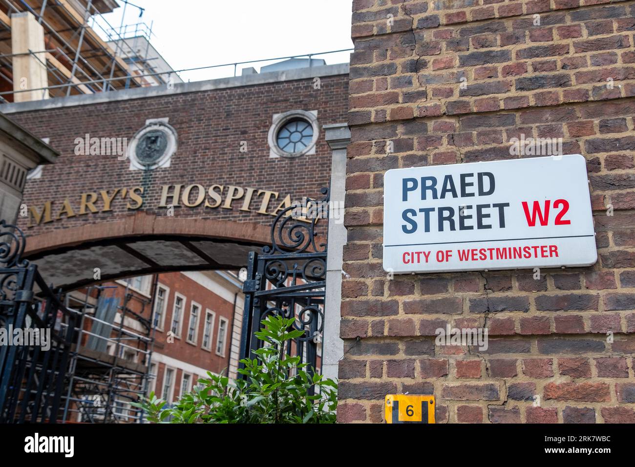 LONDON- JULY 18, 2023: St Mary's Hospital on Praed Street in Paddington ...