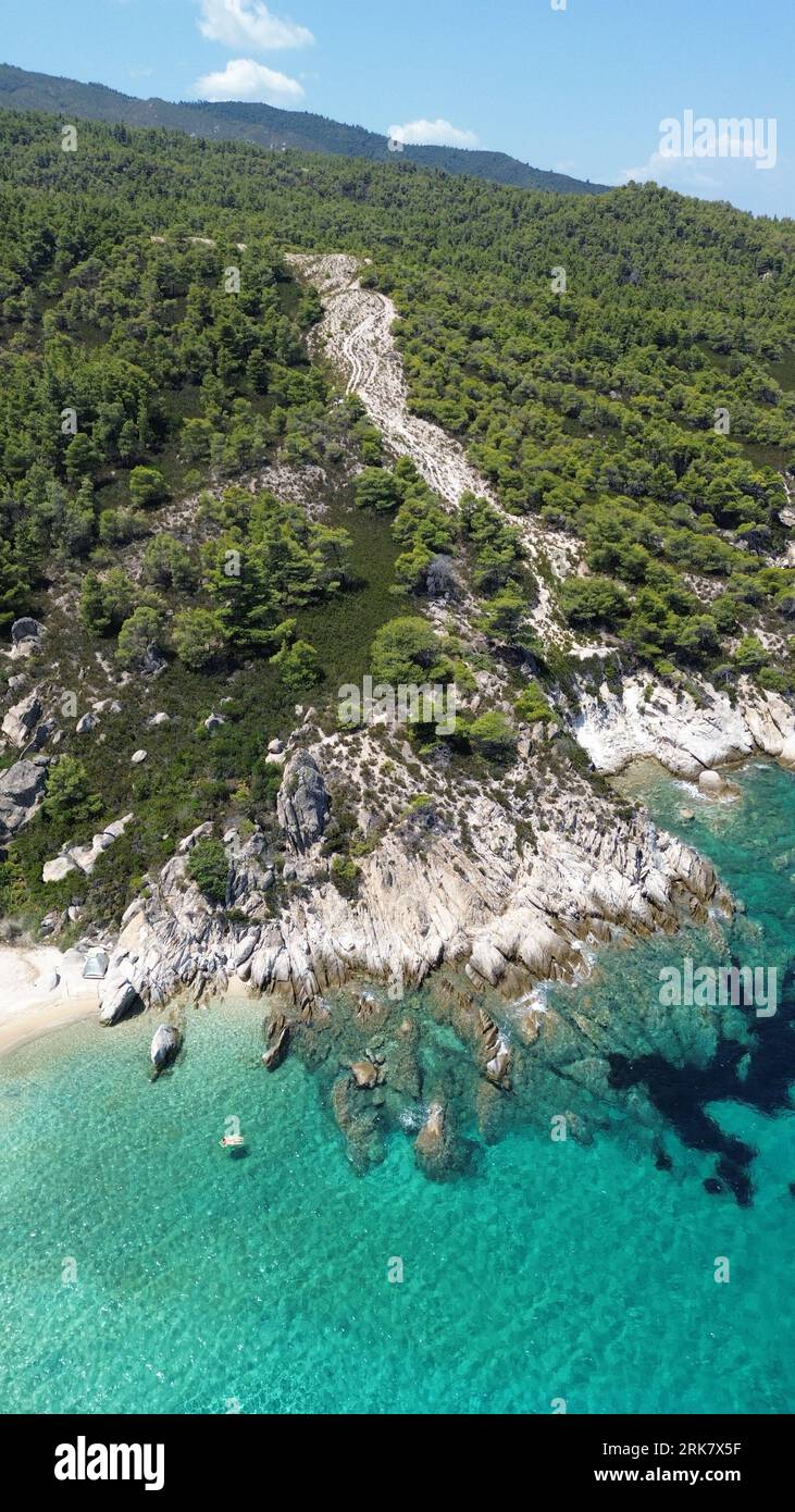 Drone footage captured with DJI MINI 3! Aerial view of the shoreline of ...