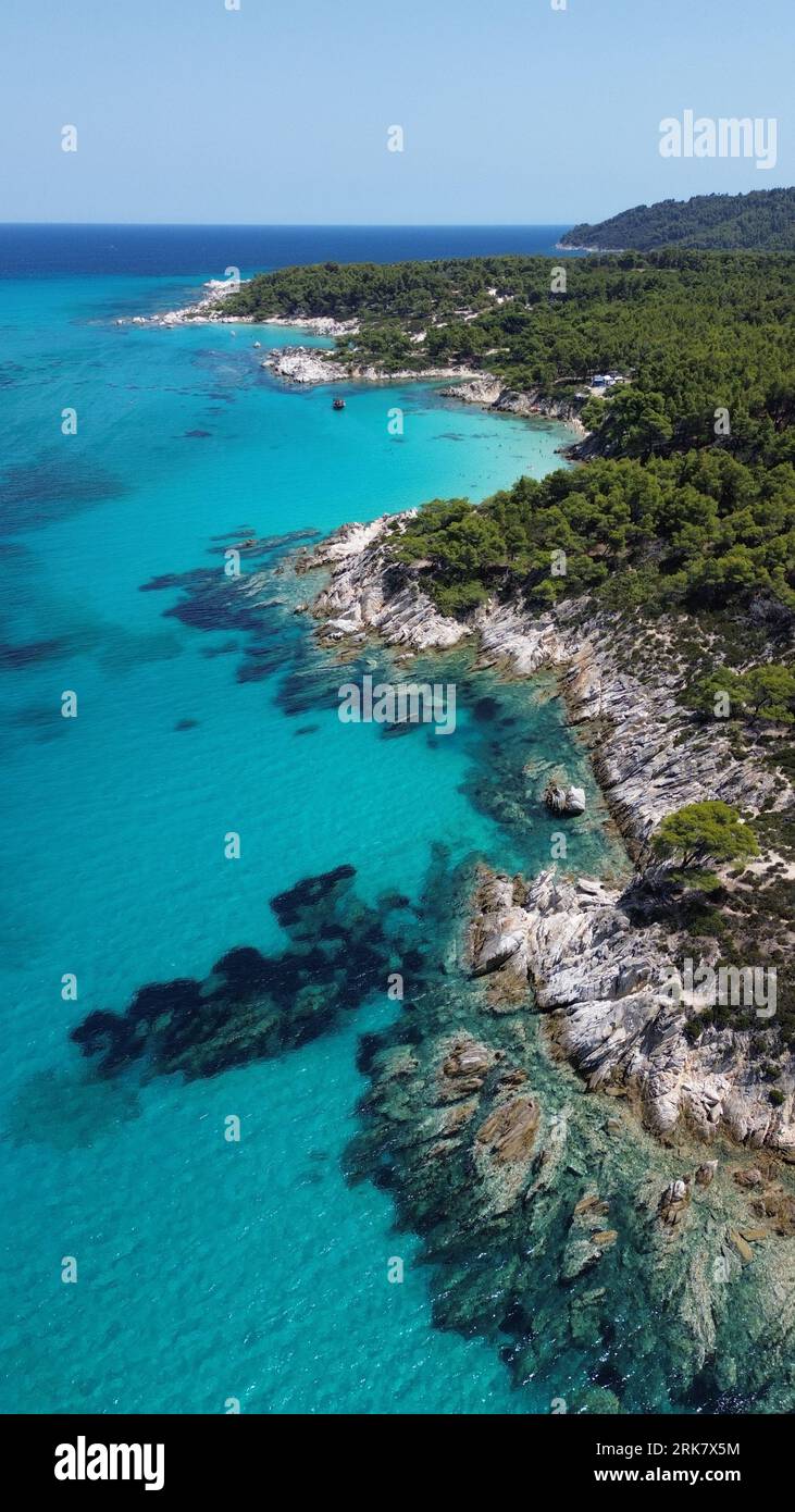 Drone footage captured with DJI MINI 3! Aerial view of the shoreline of ...
