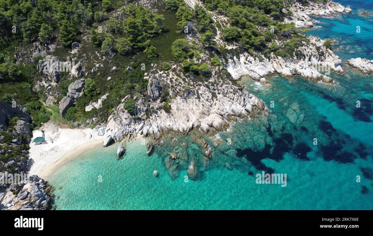 Drone footage captured with DJI MINI 3! Aerial view of the shoreline of ...
