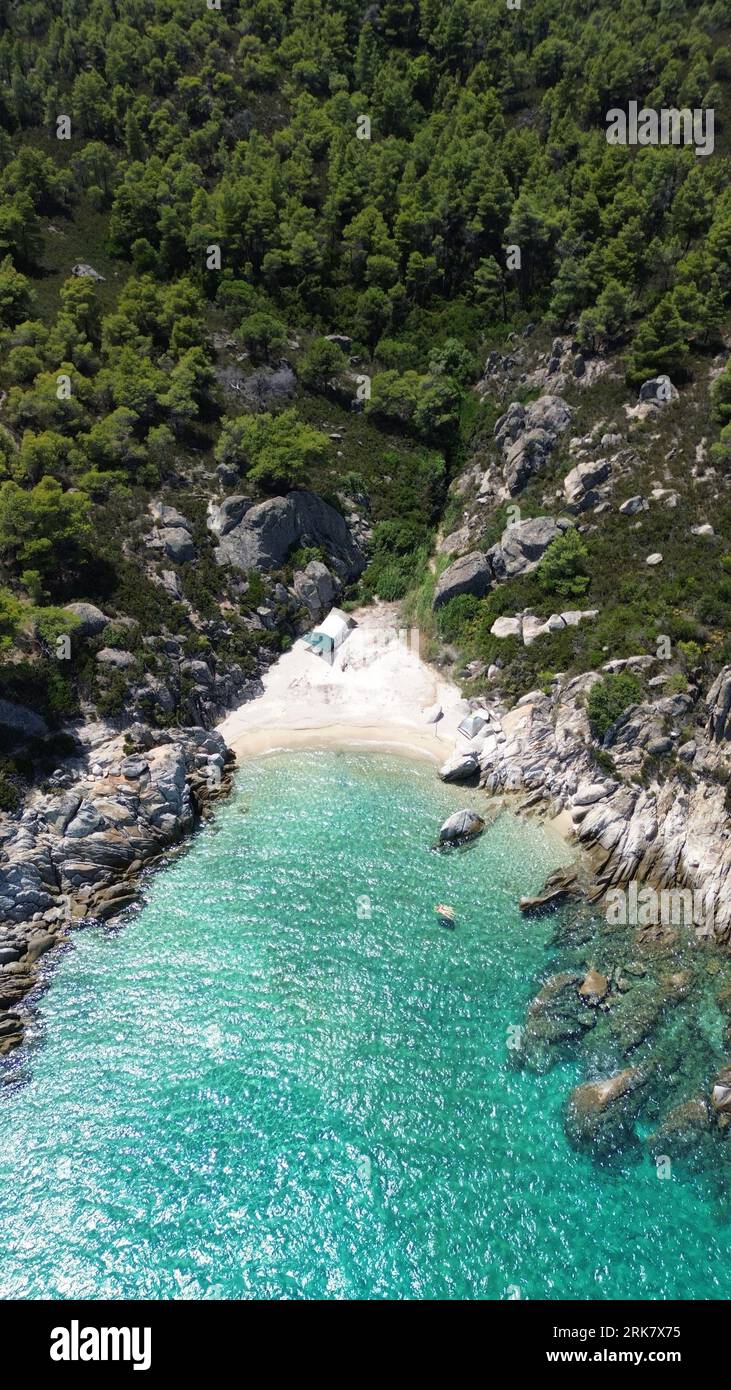 Drone footage captured with DJI MINI 3! Aerial view of the shoreline of ...