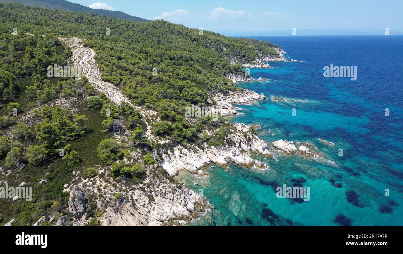 Drone footage captured with DJI MINI 3! Aerial view of the shoreline of ...