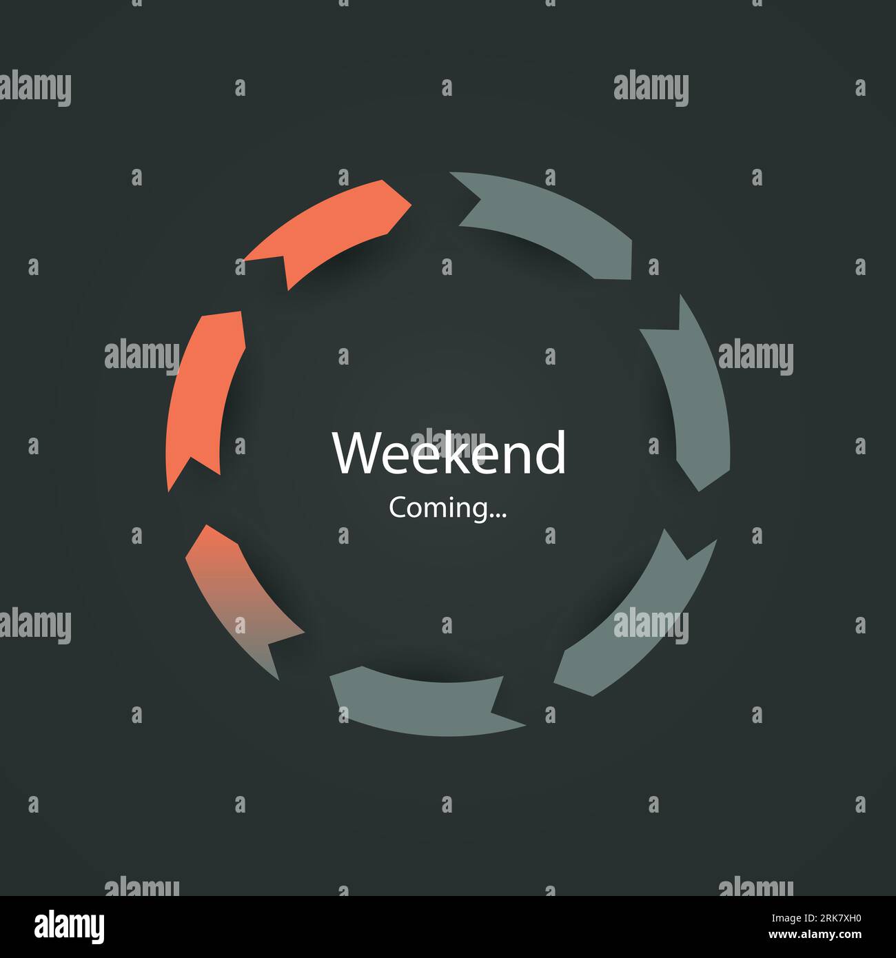 Weekends Coming Soon Illustration Stock Vector Image & Art - Alamy