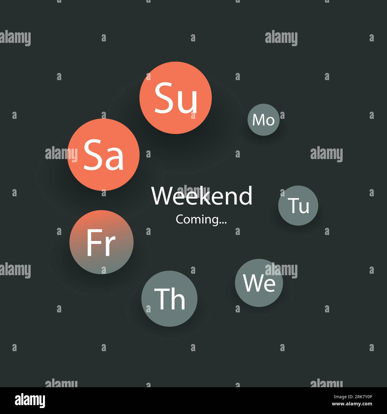 Week end vector vectors hi-res stock photography and images - Alamy