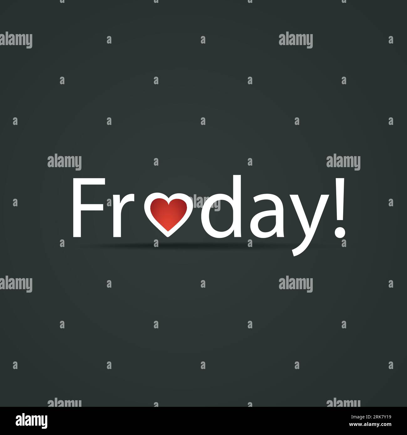I Love Friday - Design Concept Stock Vector Image & Art - Alamy