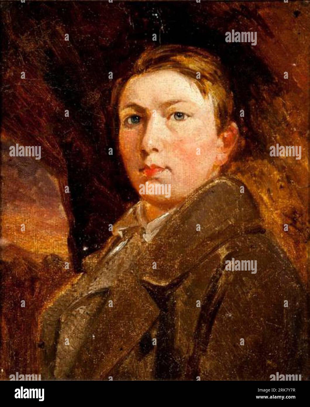 Self Portrait circa 1840 by James Cassie Stock Photo - Alamy