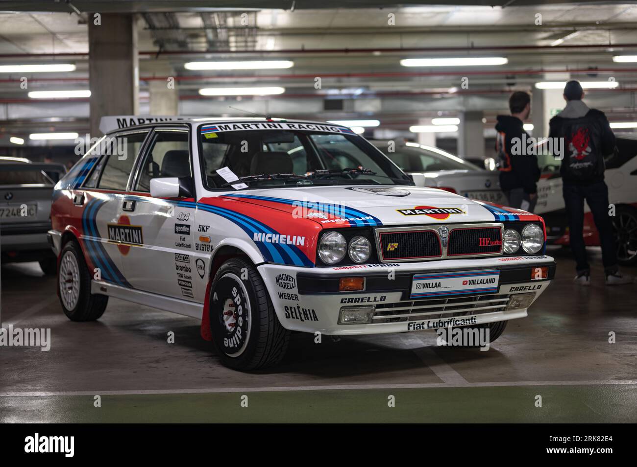 Front view of a rally Lancia Delta HF Integrale Martini Stock Photo - Alamy