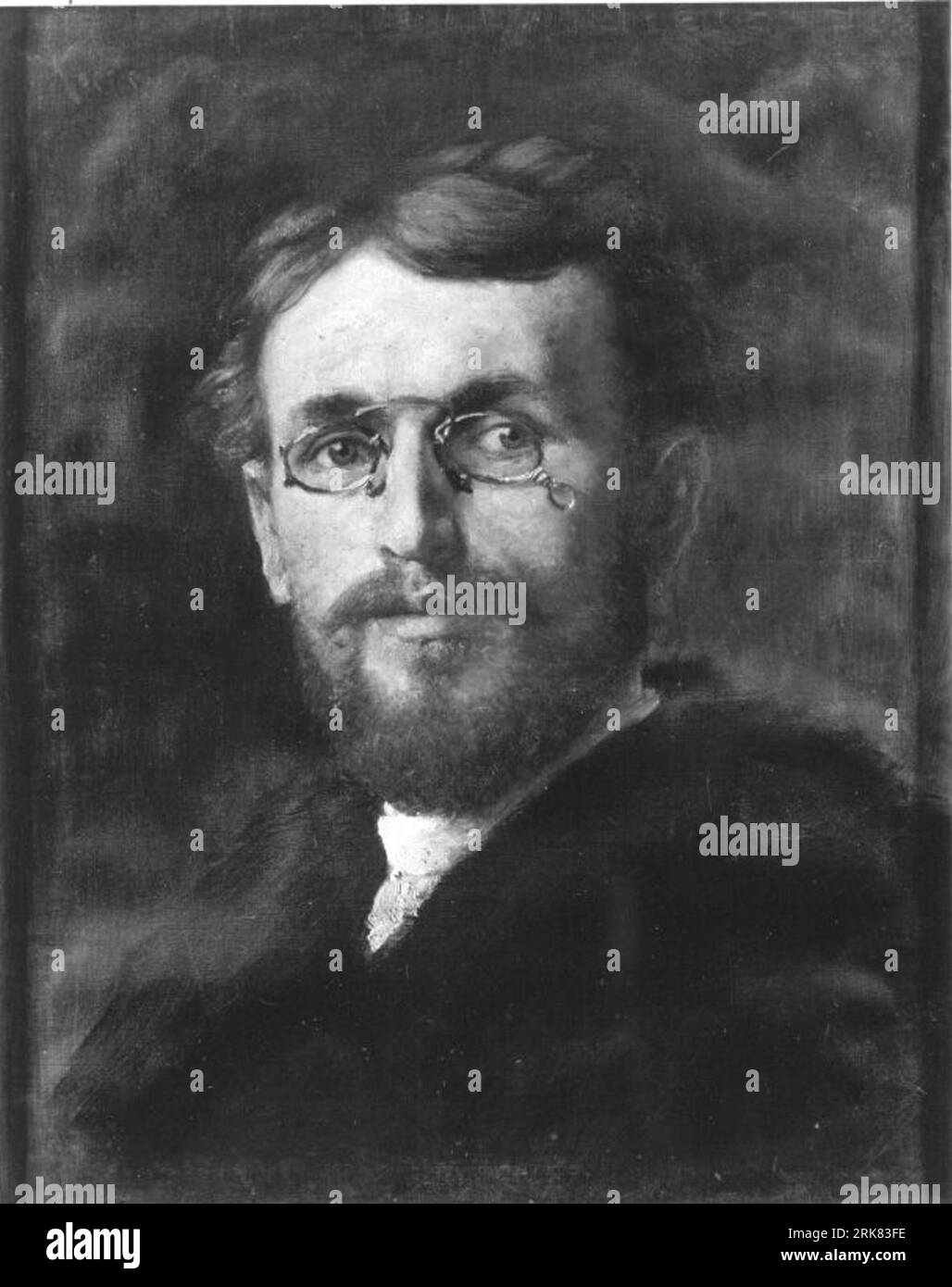 Selbstbildnis als Kunstschüler 1892 by Alexander Koester Stock Photo ...