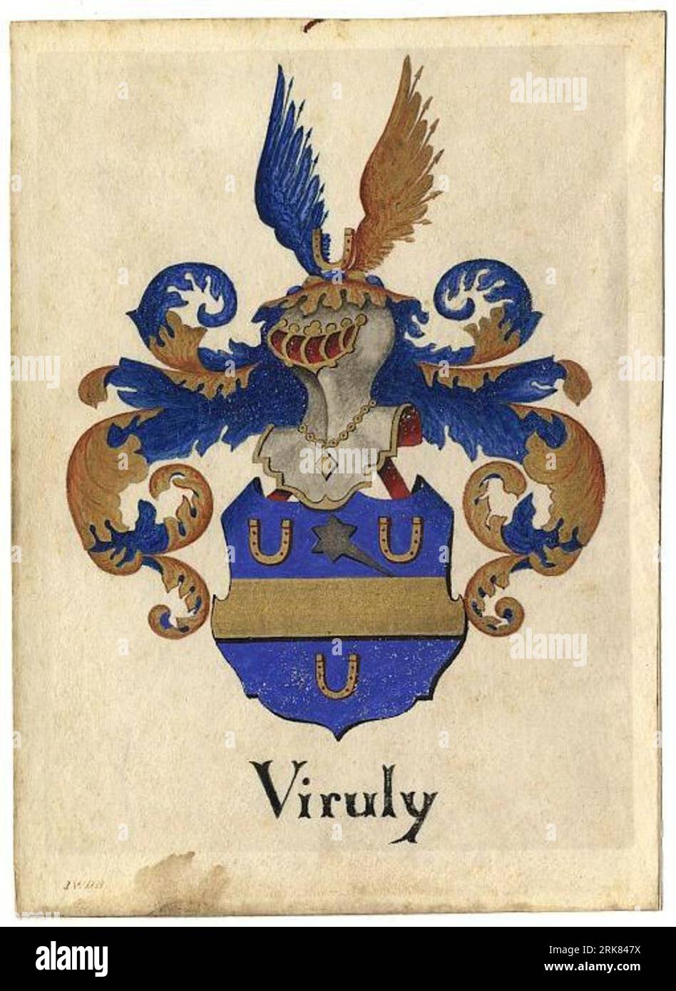 Wapen van het geslacht Viruly by Jan Wilhelmus de Bruyn Stock Photo - Alamy