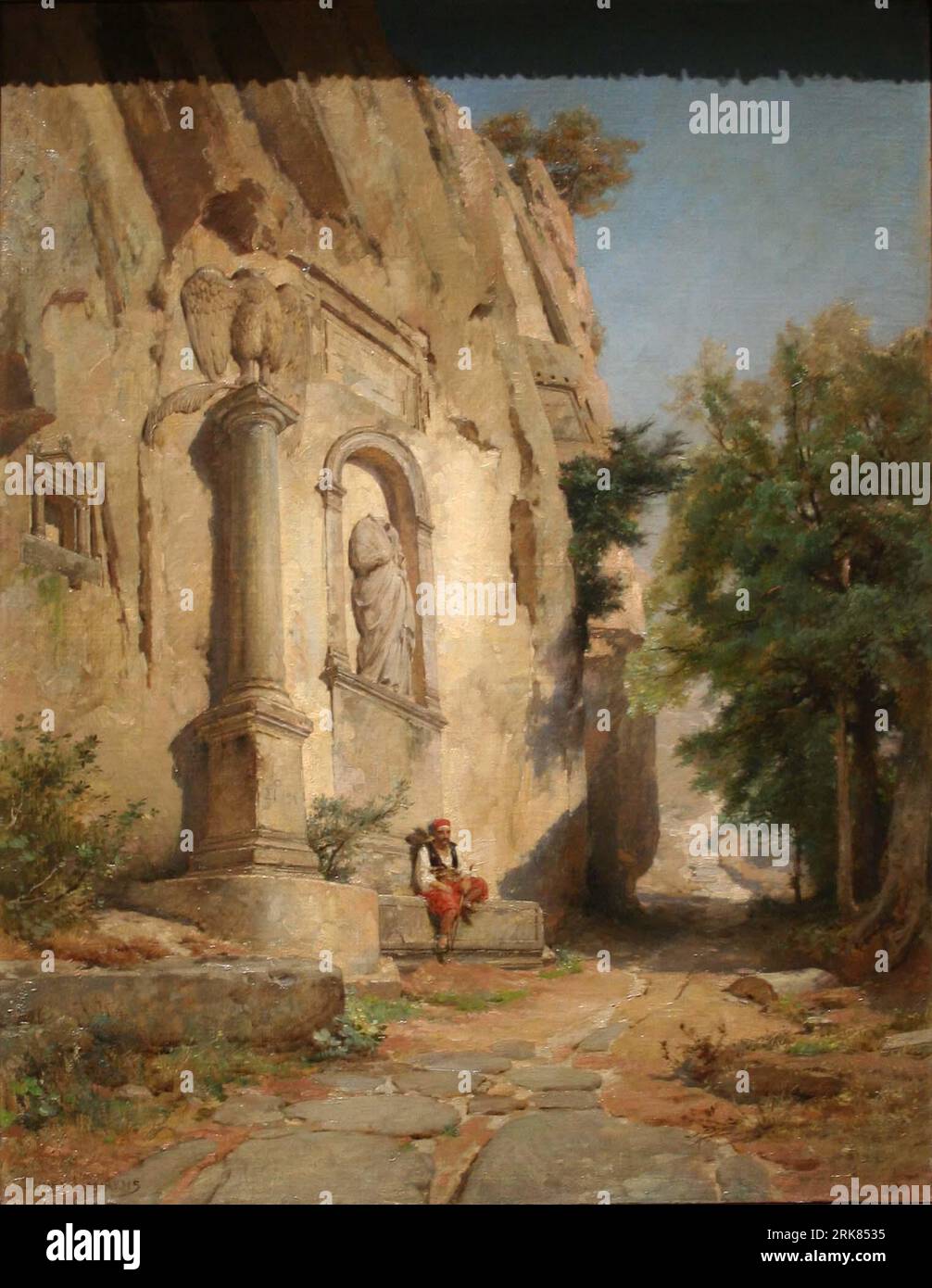 Head of a Roman Way in Bithynia, Amasra 19th century by Jules Laurens ...