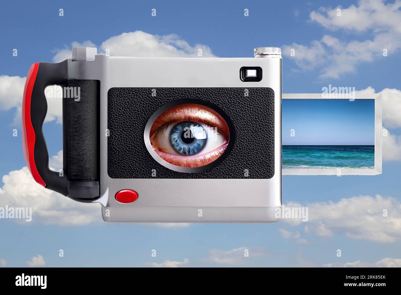 Human eye biological technology digital camera Stock Photo - Alamy