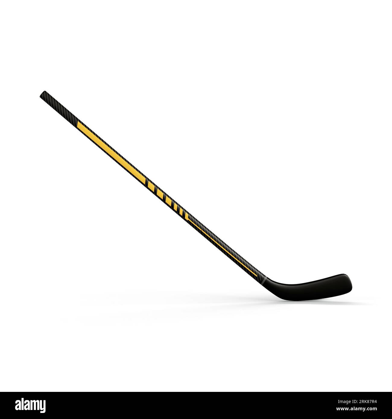 A hockey stick with a white background, isolated and ready for use in ...