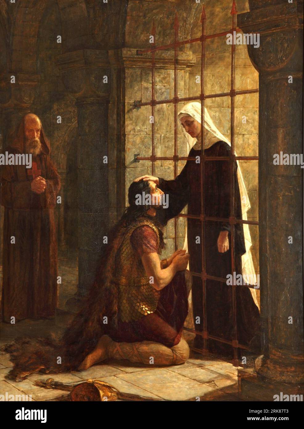 Sintram and his mother circa 1873 by Louisa Starr Stock Photo - Alamy