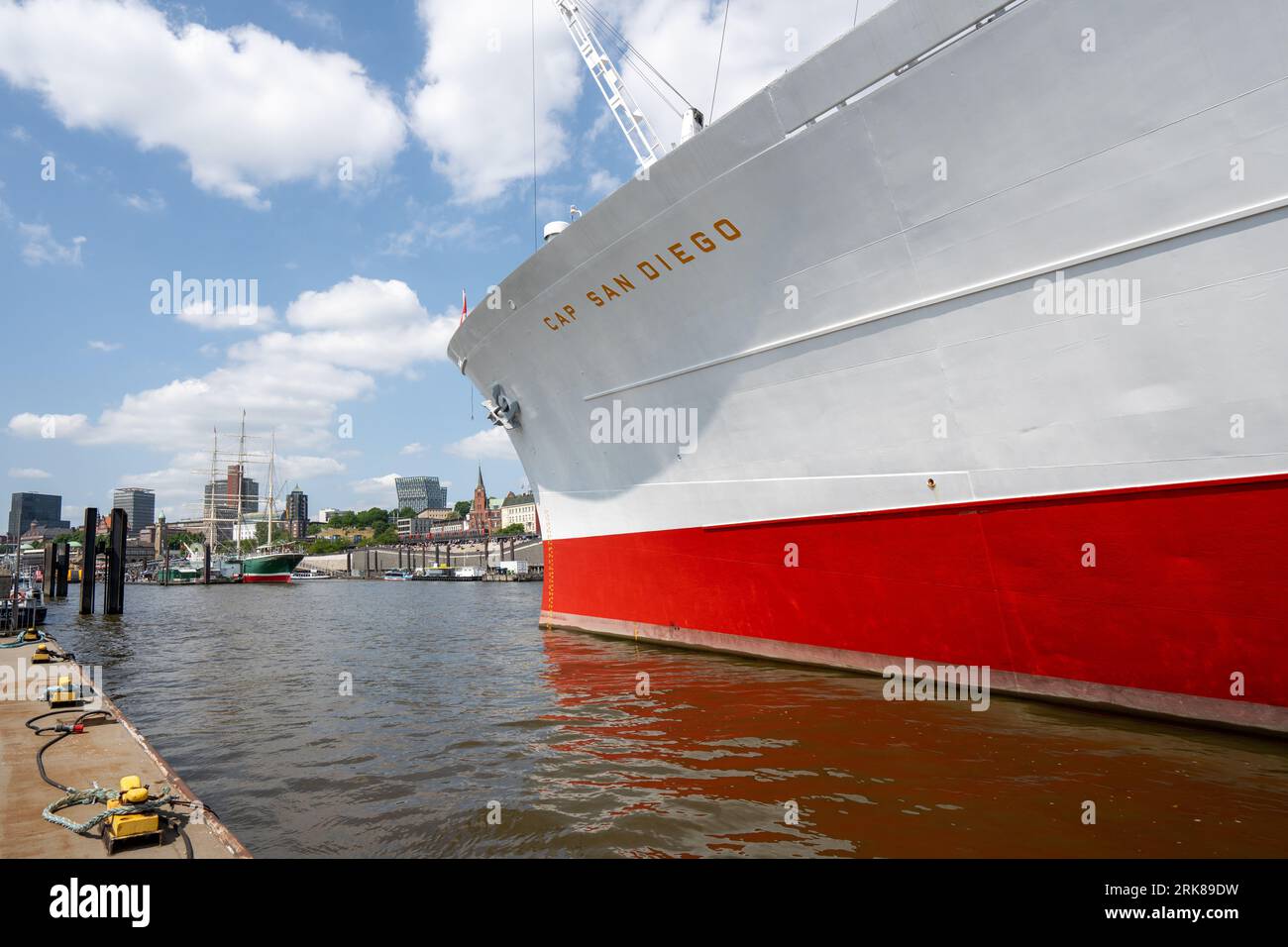 Red and white vessel hi-res stock photography and images - Alamy