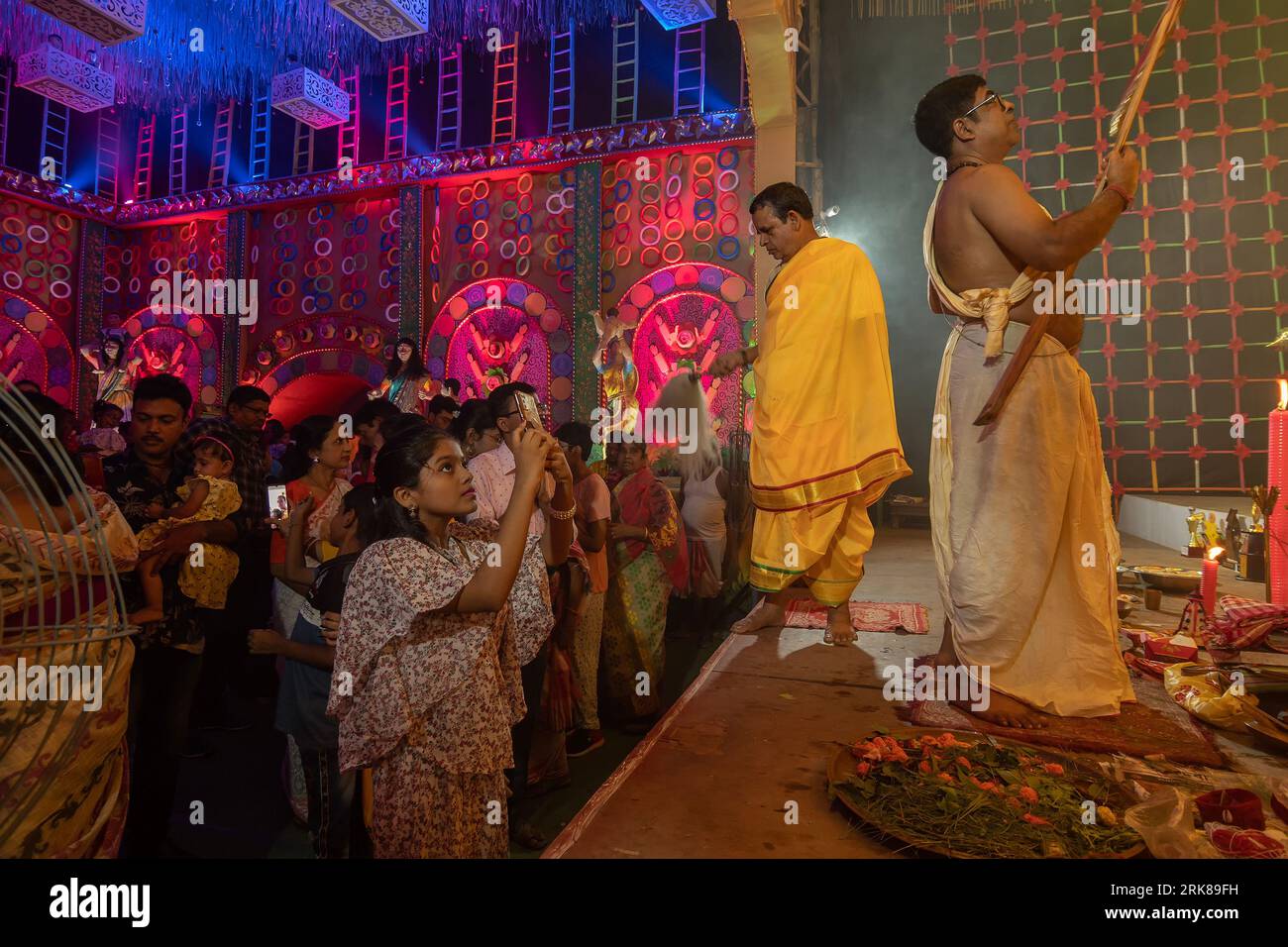 Howrah, West Bengal, India - 3rd October, 2022 : Beautiful girl child ...