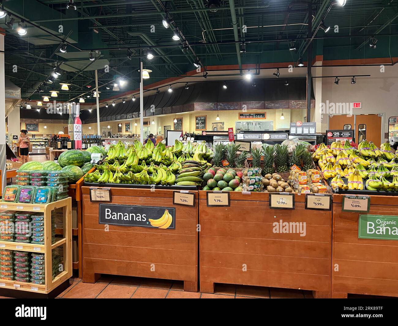 Interior of The Fresh Market, an upscale specialty grocery retailer in ...