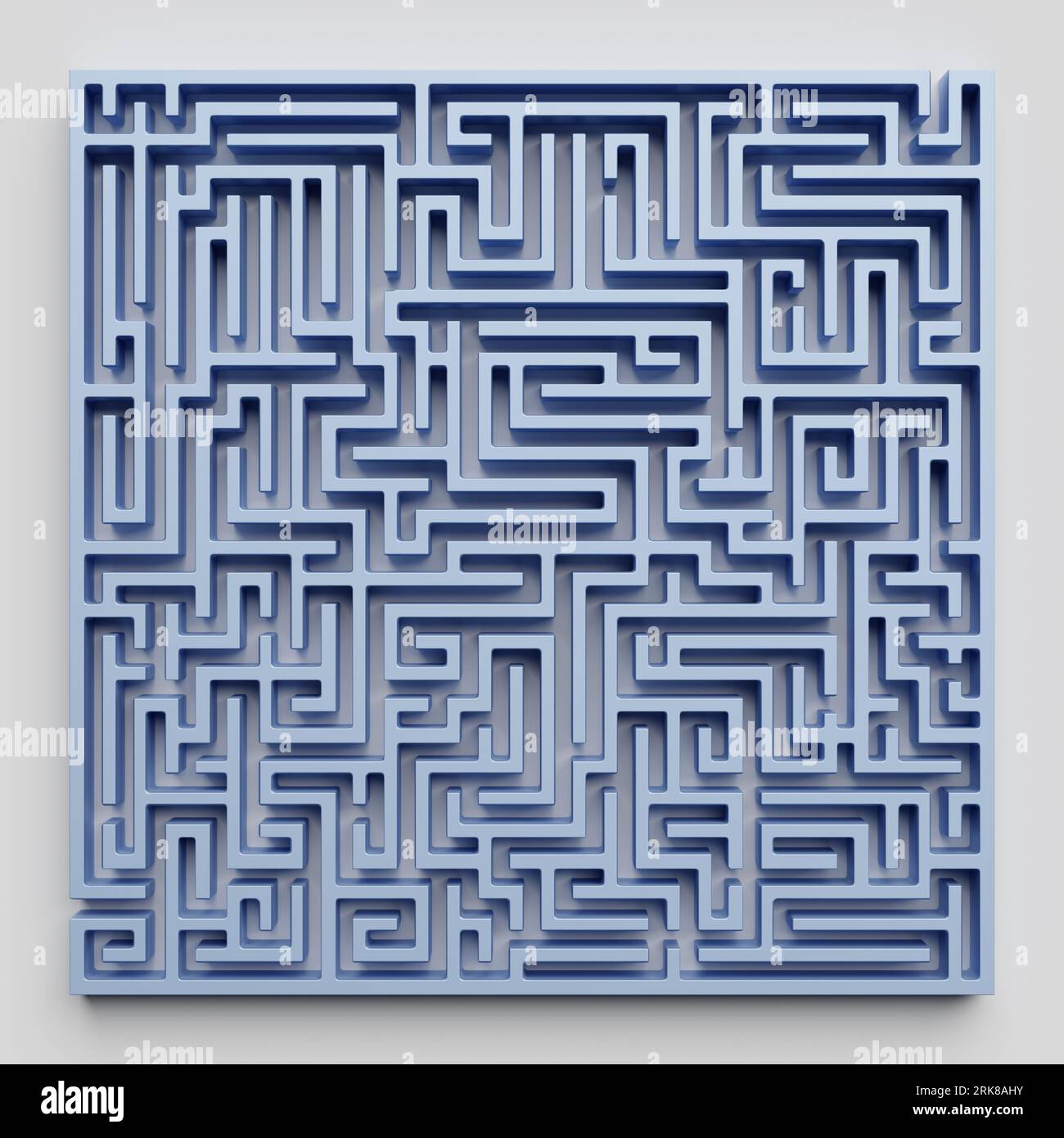 Labyrinth maze structure confusing way to the exit. Breaking the ...