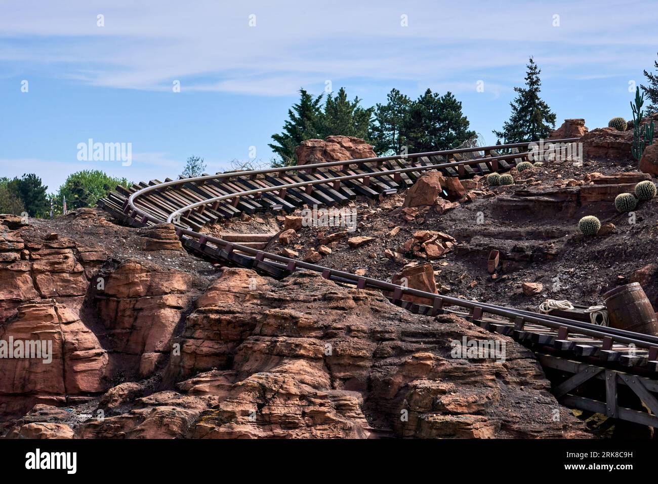 Eurodisney roller coaster hi-res stock photography and images - Alamy