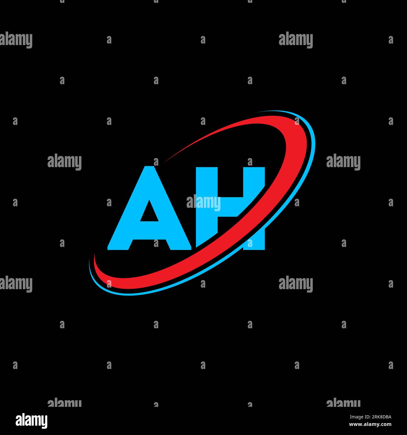 Ah circle logo Stock Vector Images - Alamy