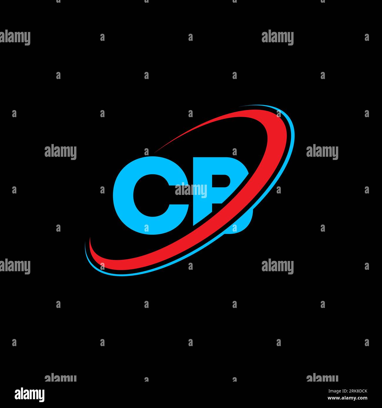 CB C B letter logo design. Initial letter CB linked circle uppercase ...