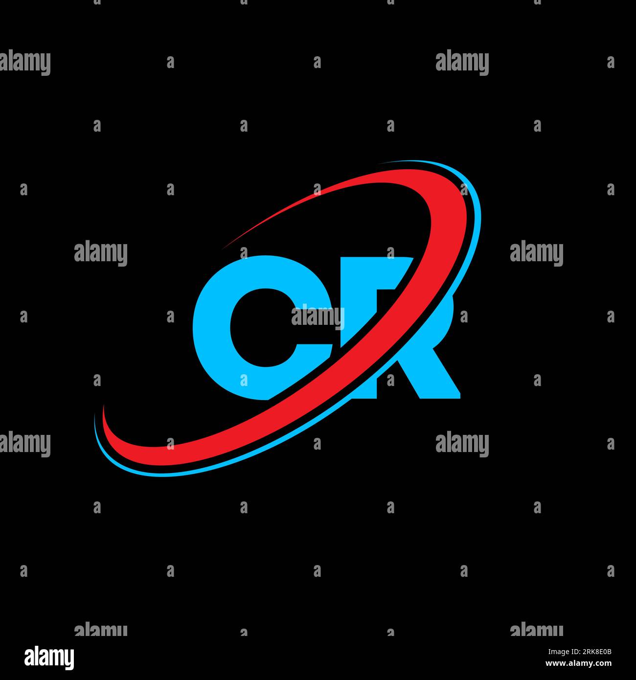 CR C R letter logo design. Initial letter CR linked circle uppercase ... CR C R letter logo design. Initial letter CR linked circle uppercase ...