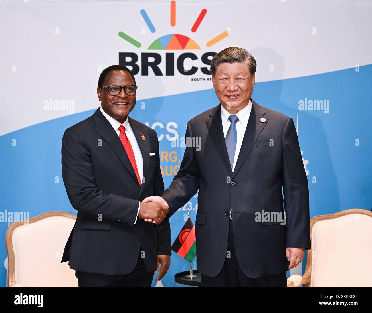 Johannesburg, South Africa. 24th Aug, 2023. Chinese President Xi ...