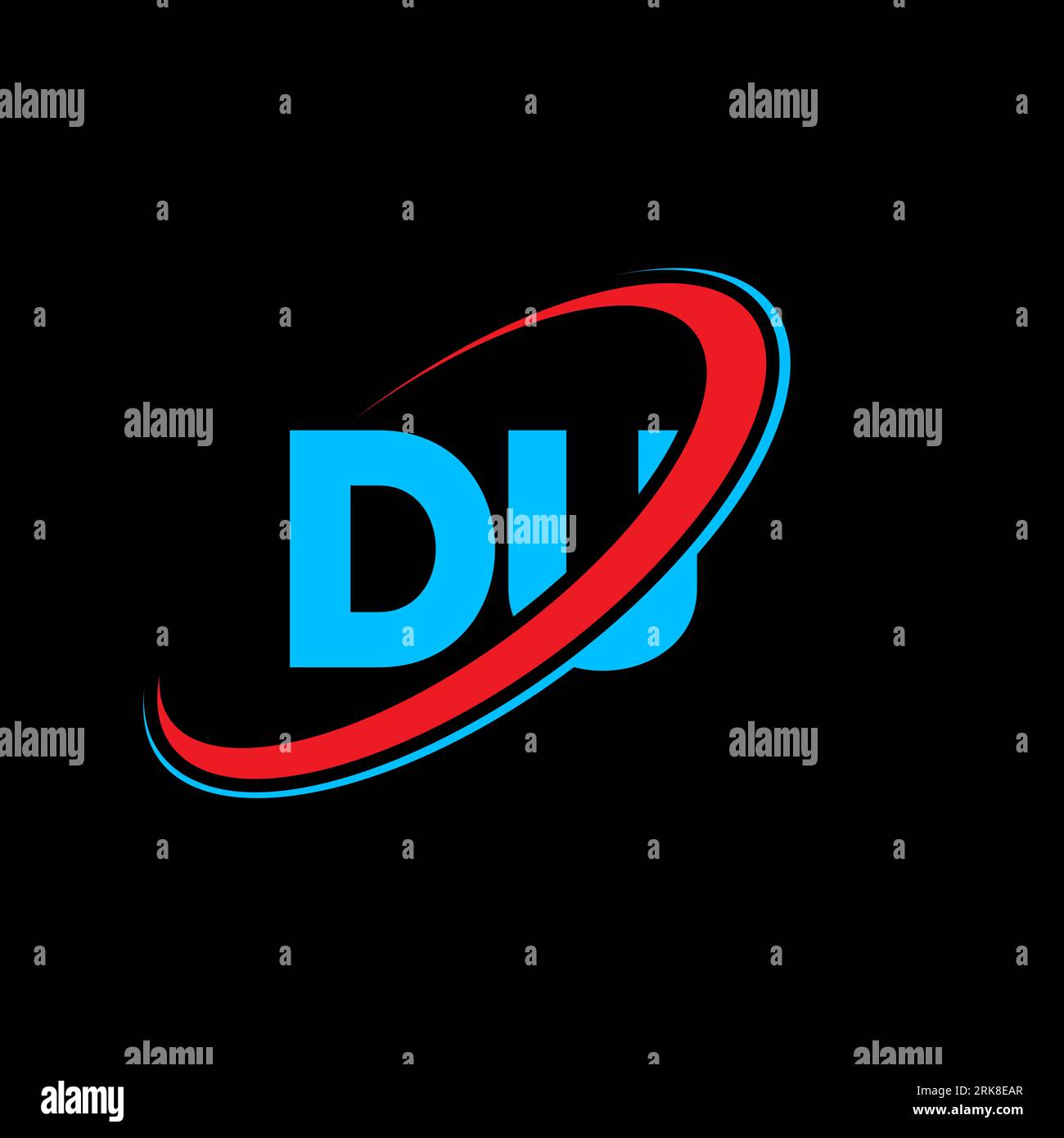 DU D U letter logo design. Initial letter DU linked circle uppercase ... DU D U letter logo design. Initial letter DU linked circle uppercase ...