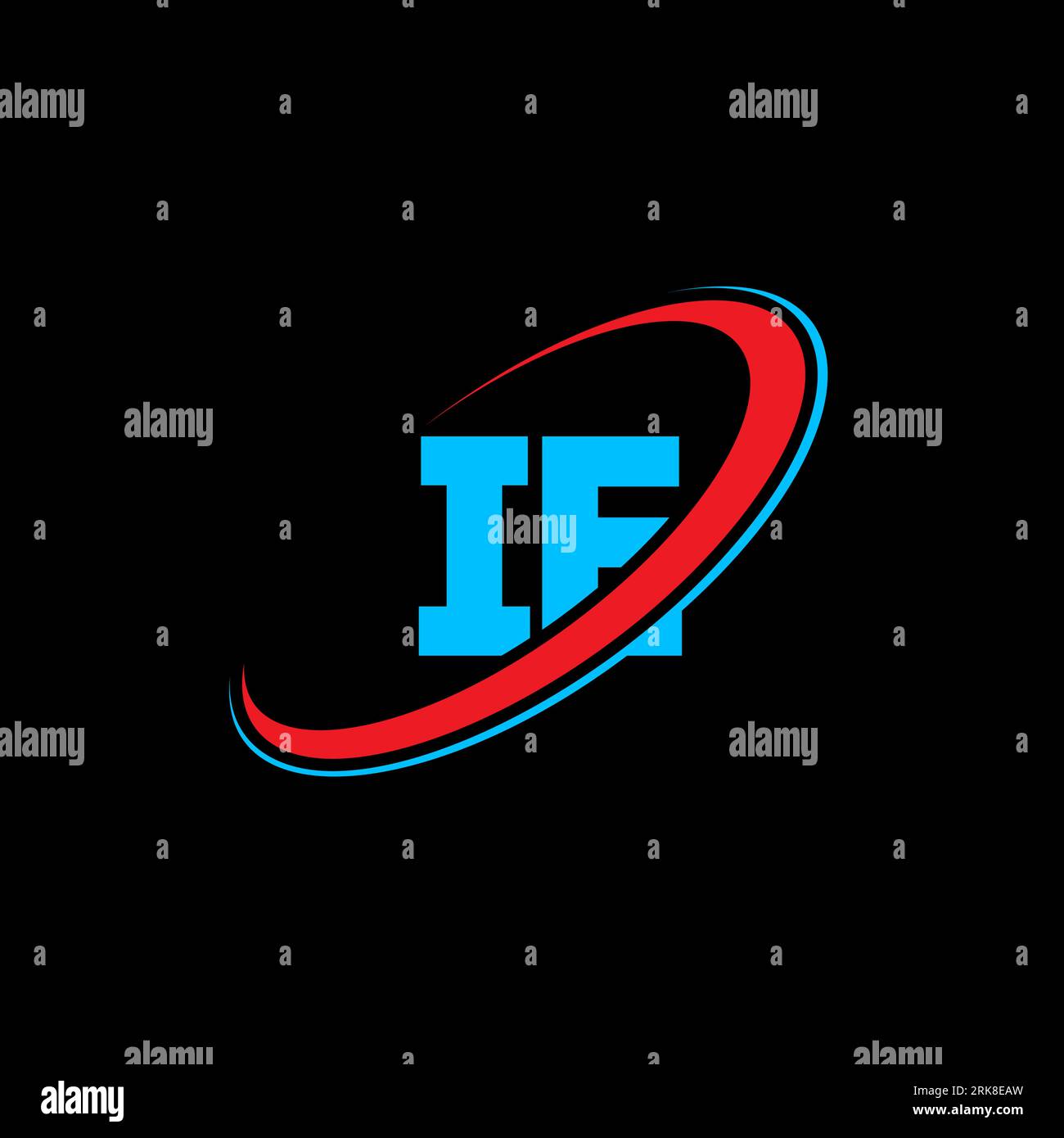 IE I E letter logo design. Initial letter IE linked circle uppercase ...