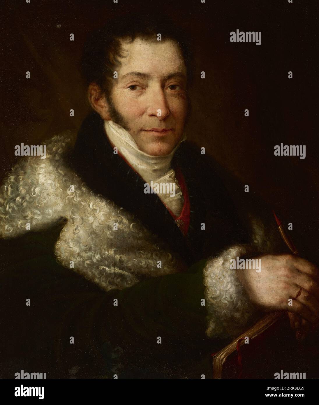 Portrait of Józef Brodowski 1837 by Rafał Hadziewicz Stock Photo - Alamy