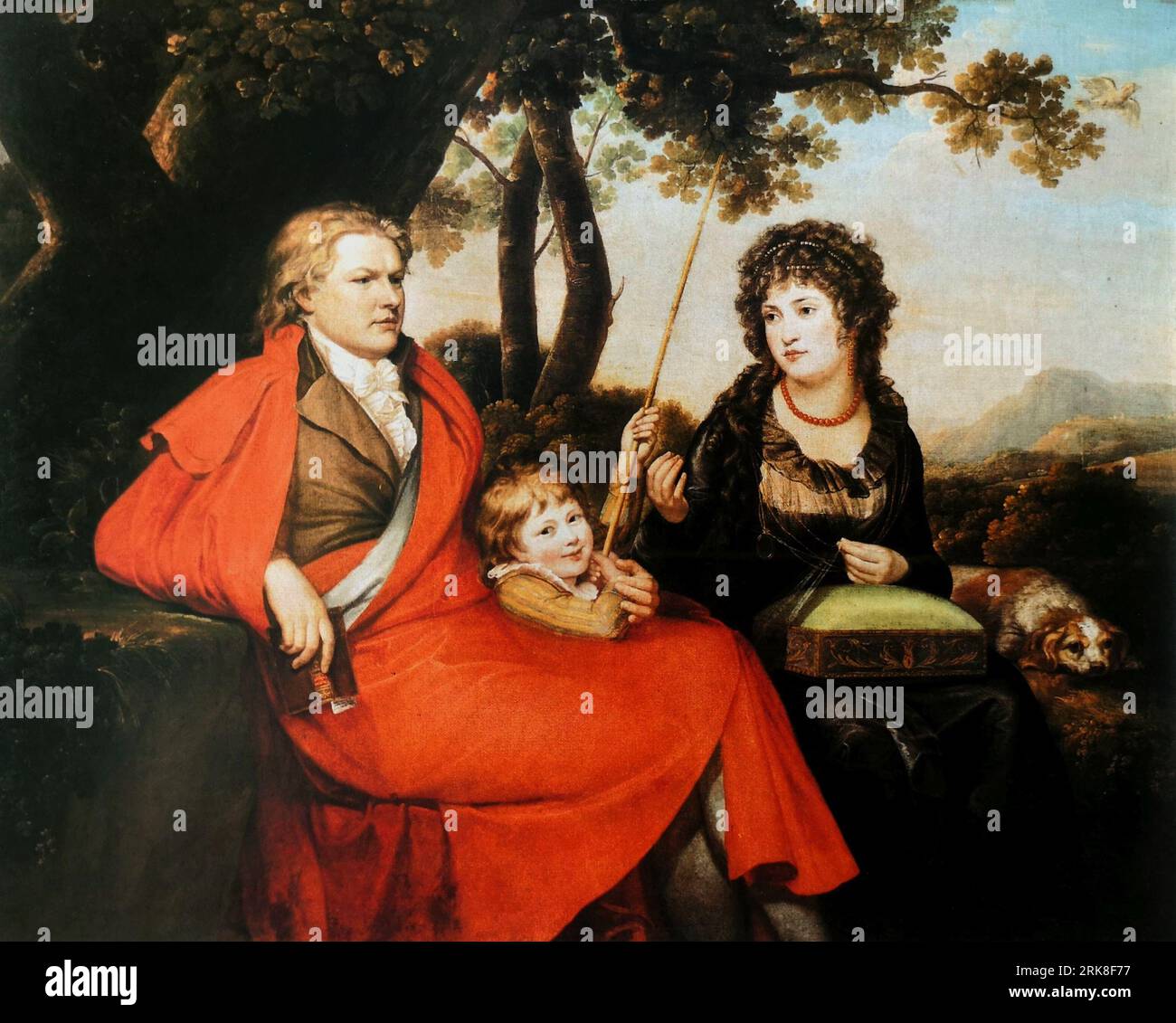 Portrait of Gabriel Taszycki with his family. 1803 by Robert Fagan ...