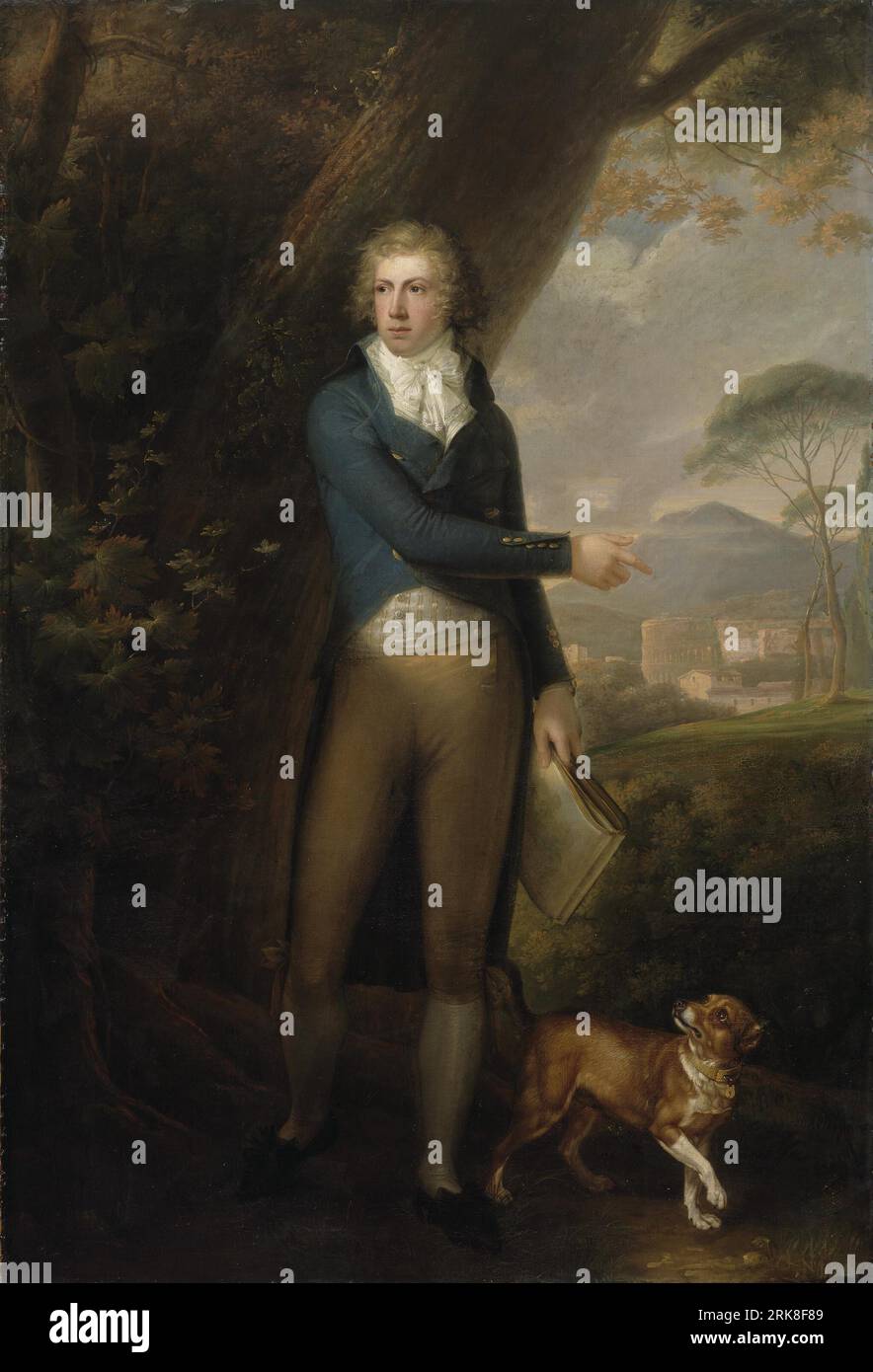 Portrait of Sir George Wright, 2nd Baronet (c.1770-1812) circa 1791 by ...