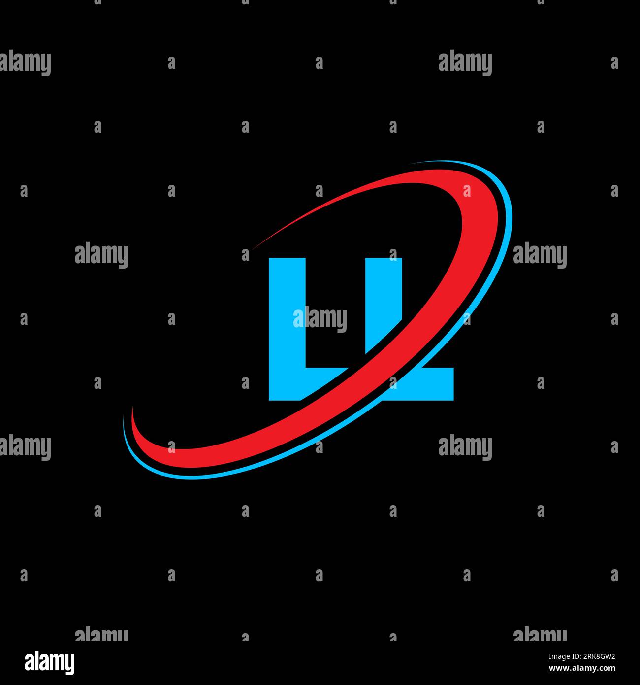 Ll logo vector vectors circle Stock Vector Images - Alamy