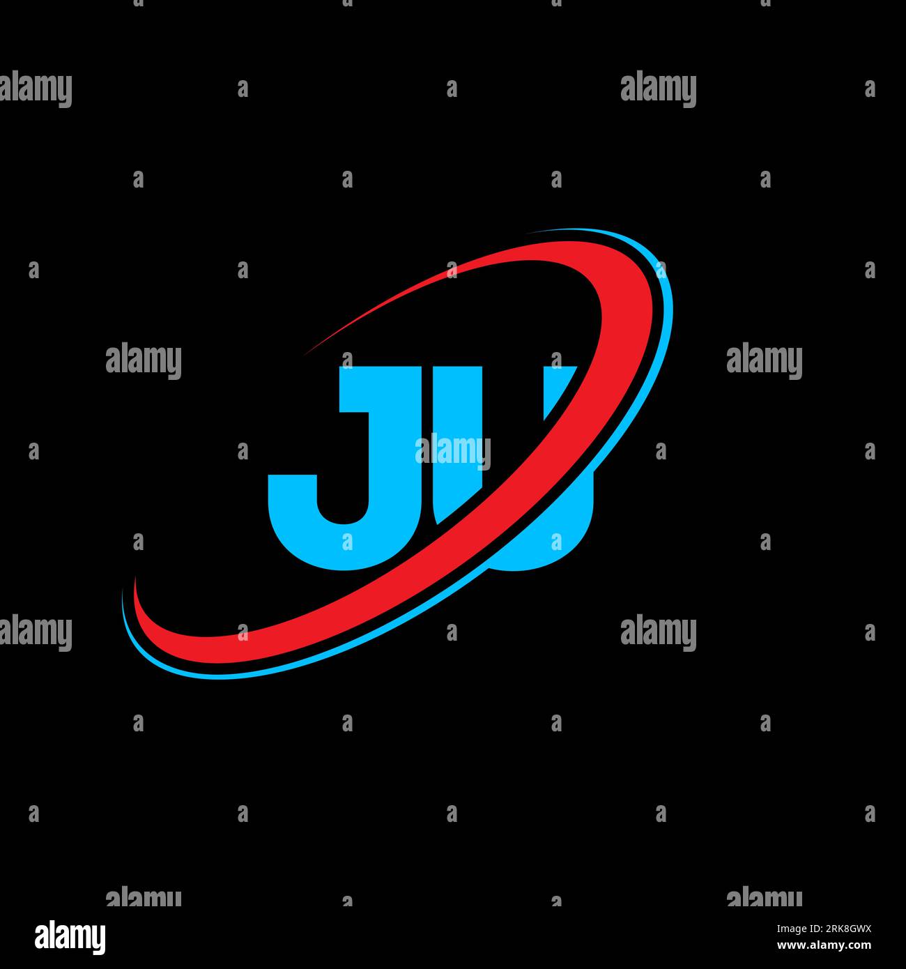 JU J U letter logo design. Initial letter JU linked circle uppercase ... JU J U letter logo design. Initial letter JU linked circle uppercase ...