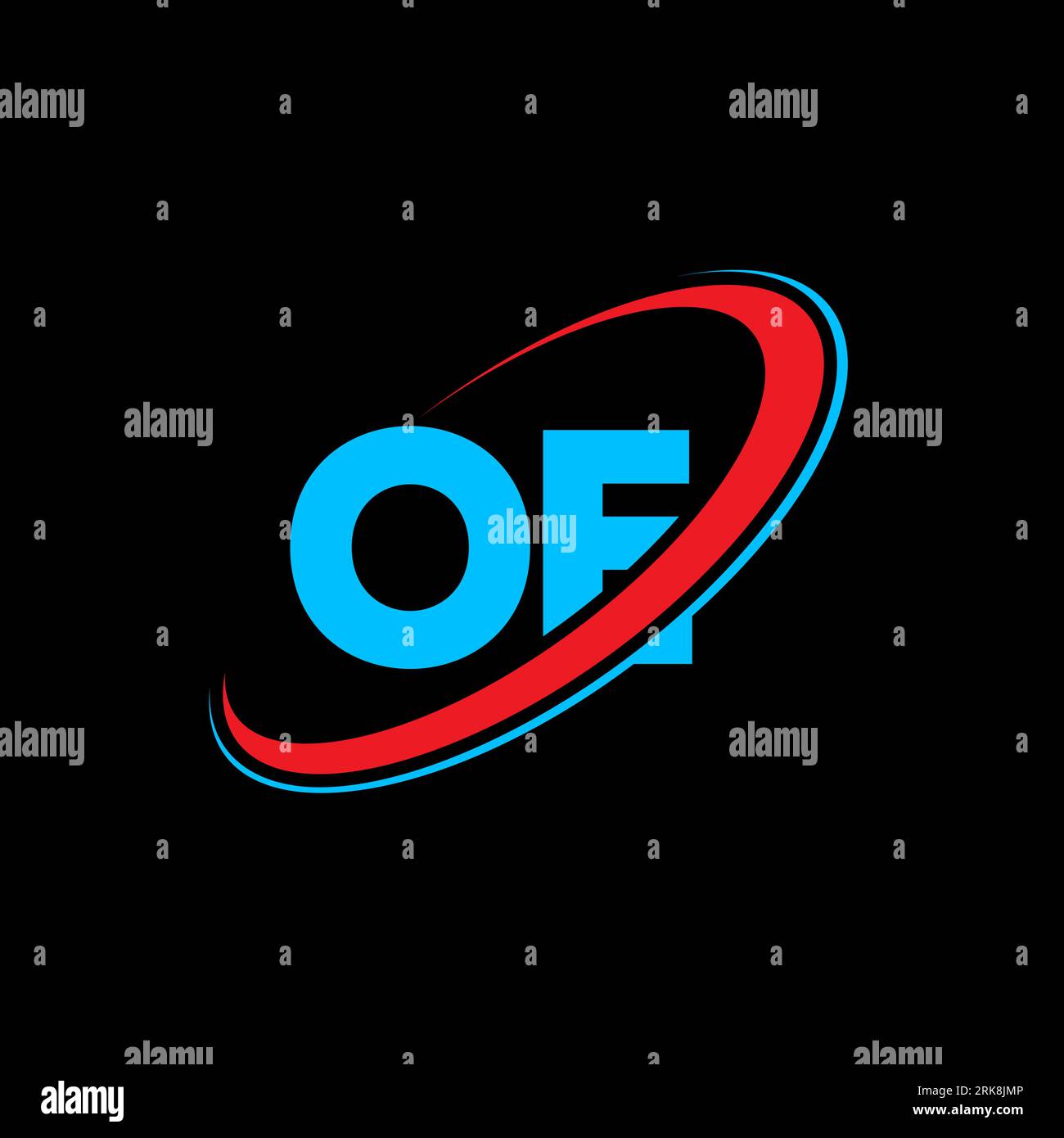 OE O E letter logo design. Initial letter OE linked circle uppercase ...