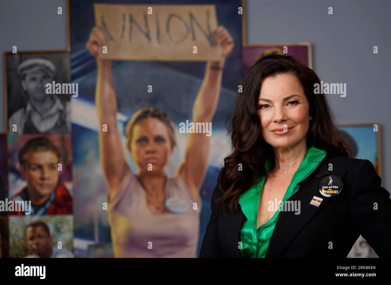 SAG-AFTRA President Fran Drescher poses for a portrait, Wednesday, Aug ...