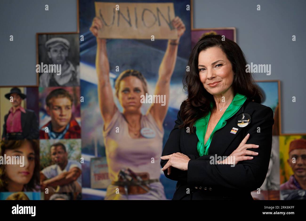 SAG-AFTRA President Fran Drescher poses for a portrait, Wednesday, Aug ...