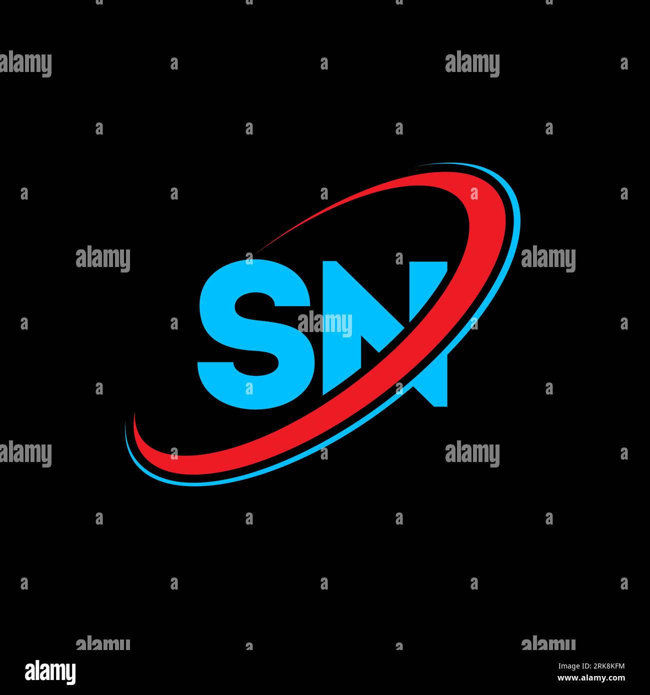 SN S N letter logo design. Initial letter SN linked circle uppercase ... SN S N letter logo design. Initial letter SN linked circle uppercase ...