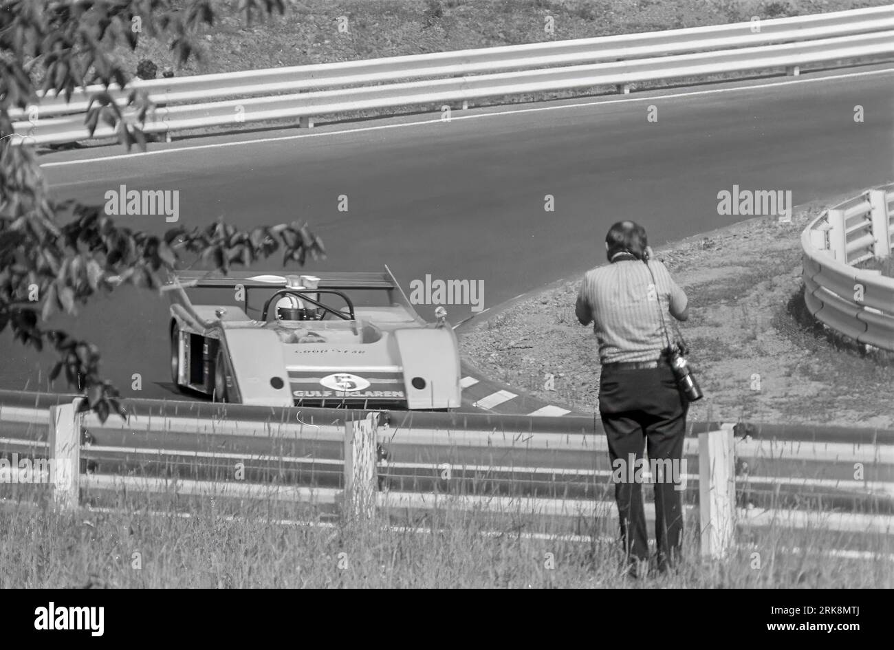 Denny Hulme driving the Bruce McLaren Motor Racing McLaren M 20 #1 at ...