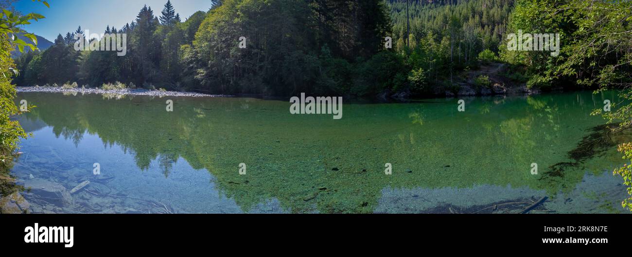 Taylor River Rest Area on Vancouver Island Stock Photo - Alamy