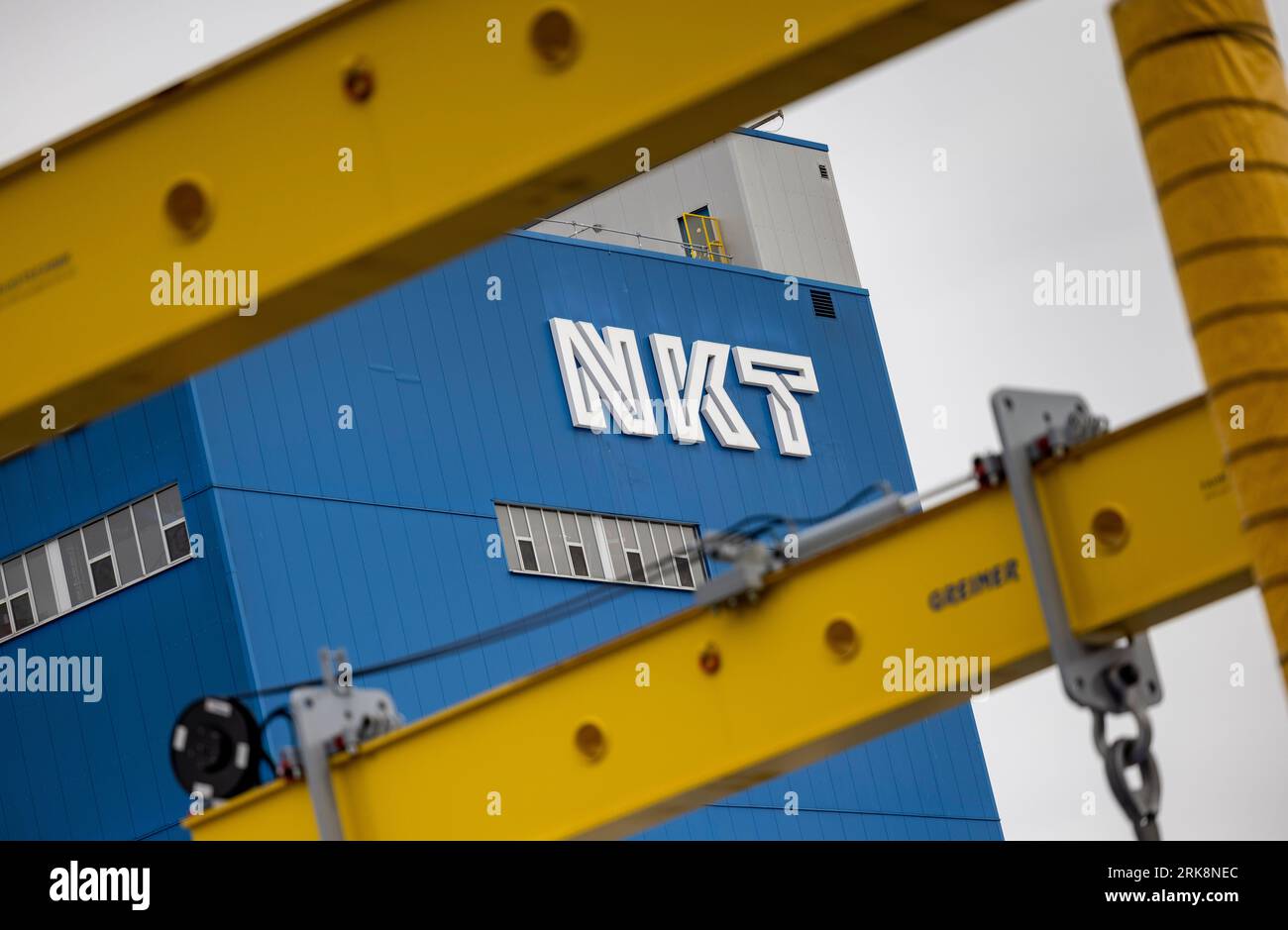 Cologne, Germany. 24th Aug, 2023. The logo "NKT" is placed on a company ...