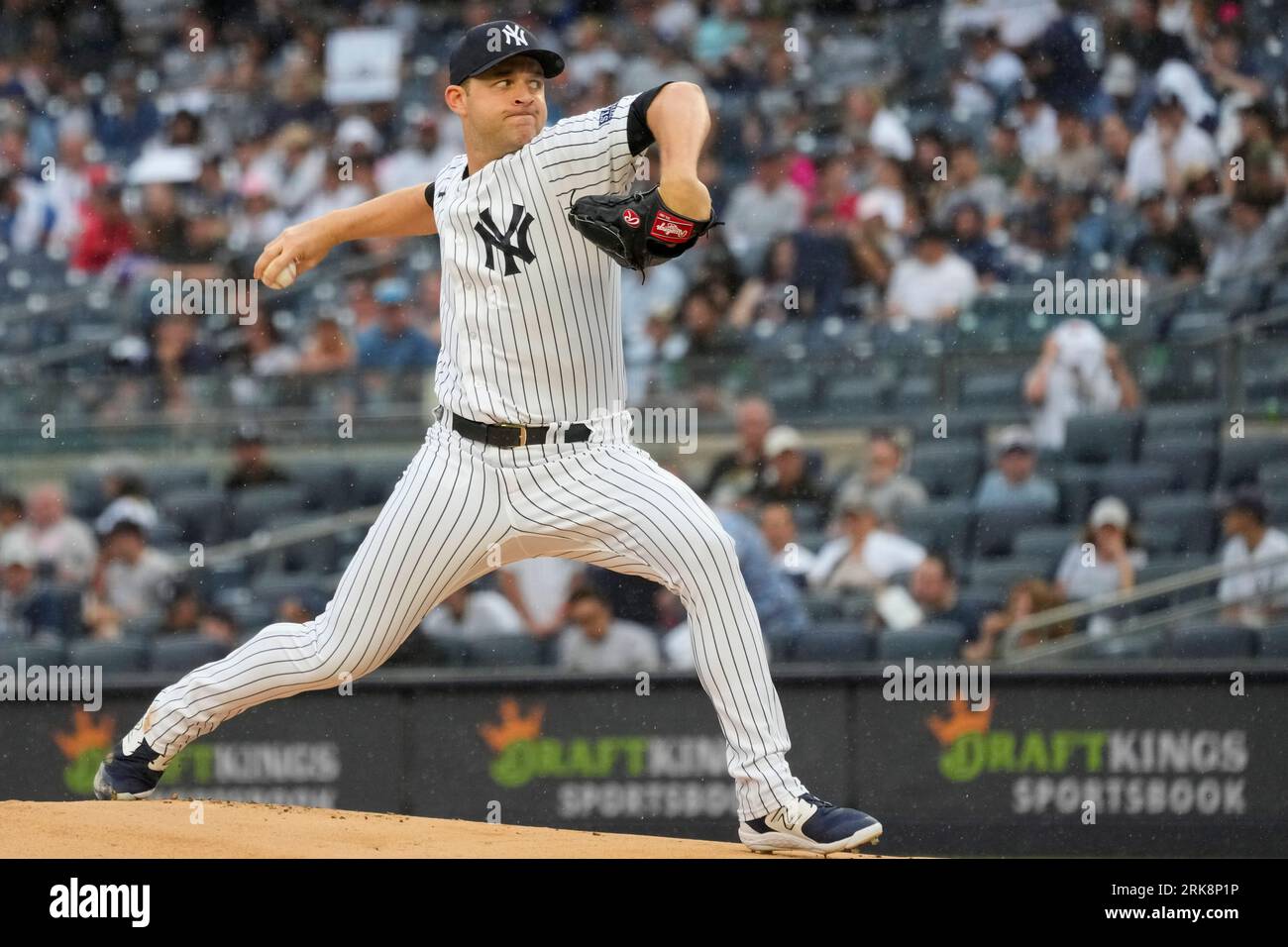 New York Yankees relief pitcher Michael King delivers against the ...