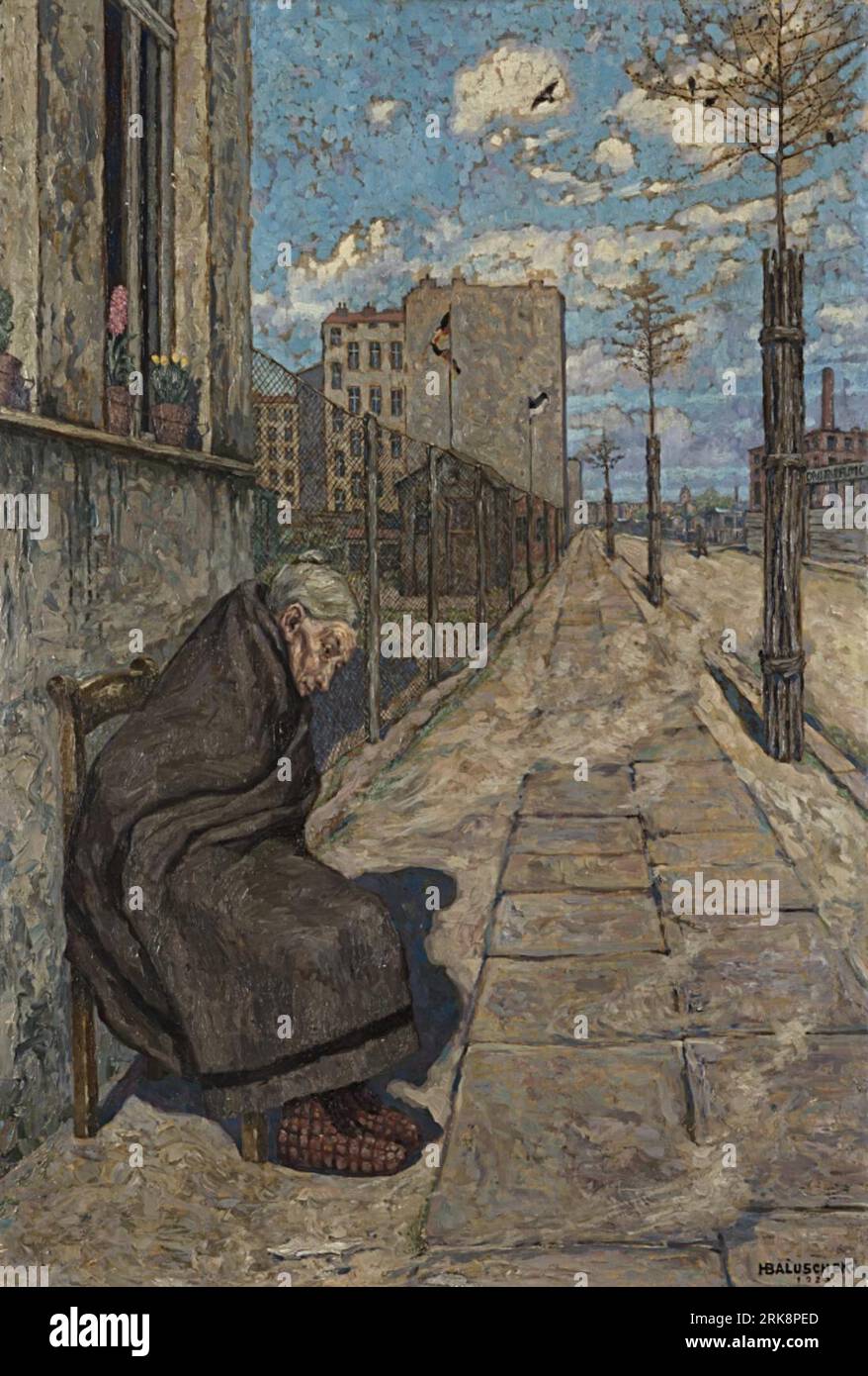 Frühlingswind 1923 by Hans Baluschek Stock Photo - Alamy