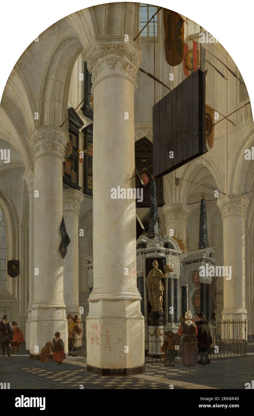 The Tomb of William the Silent in the Nieuwe Kerk in Delft 1651 by ...