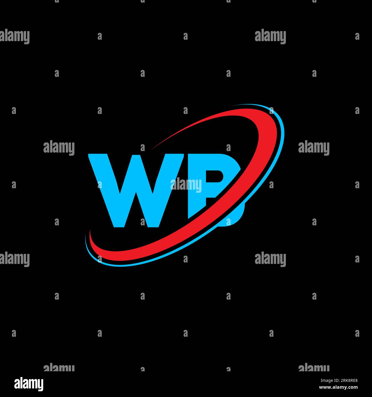 WB W B letter logo design. Initial letter WB linked circle uppercase ...